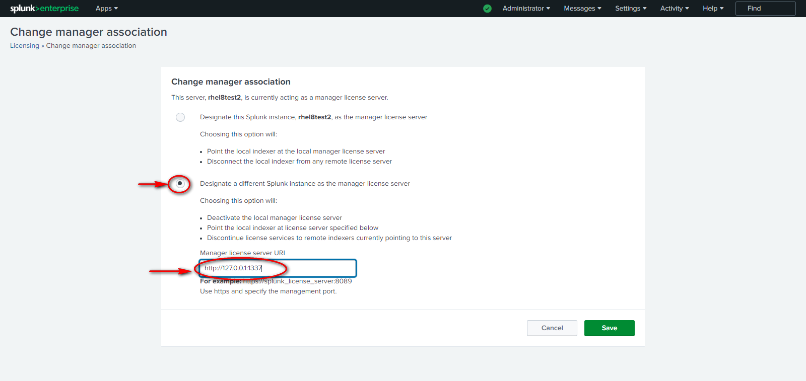 Splunk Enterprise 9.x license activation for test cases on Linux ...